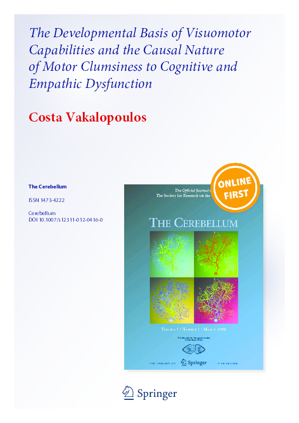 (PDF) The Developmental Basis of Visuomotor Capabilities and the Causal ...