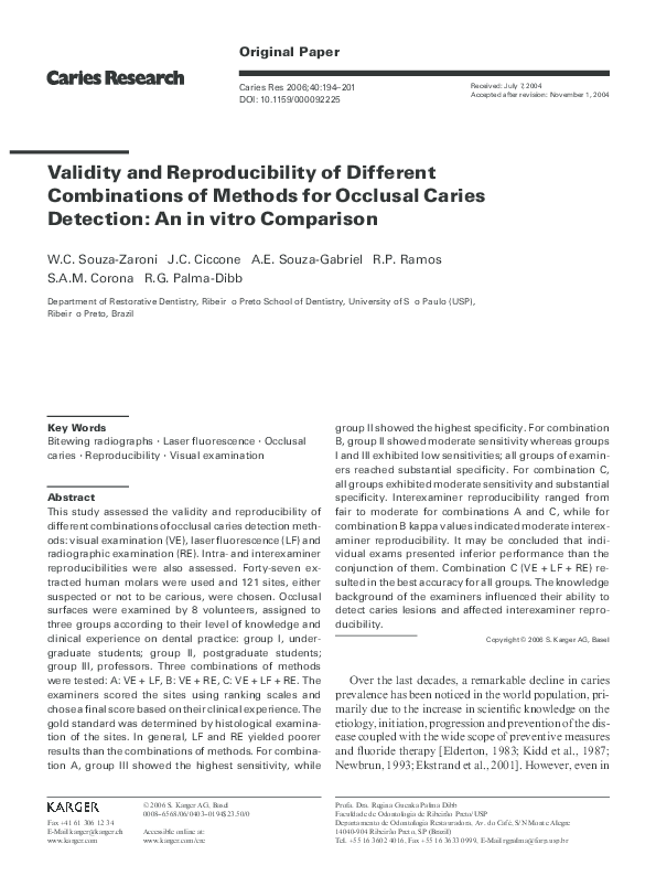 Pdf Validity And Reproducibility Of Different Combinations Of Methods