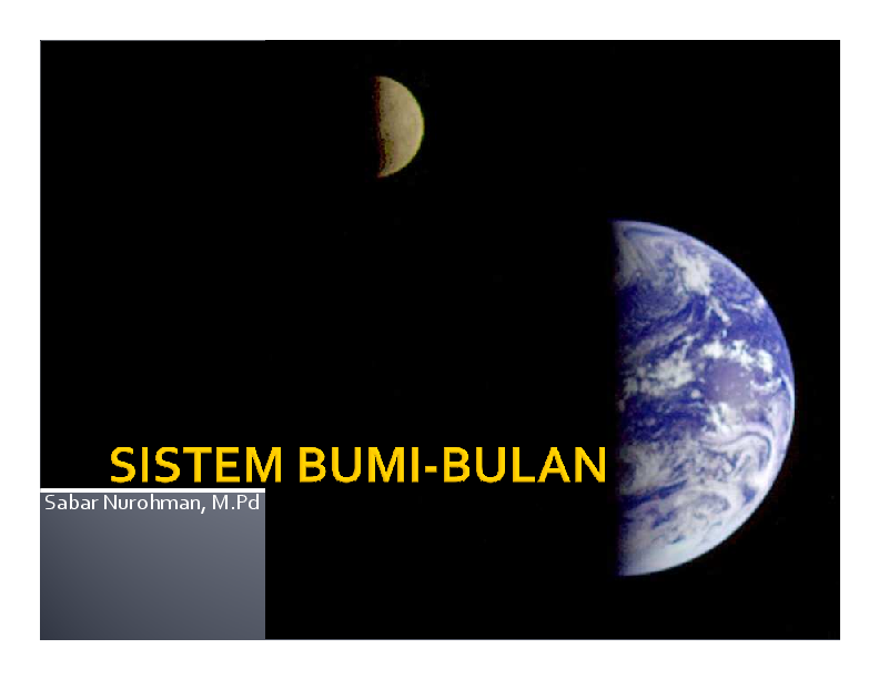 (PDF) Microsoft PowerPoint - SISTEM BUMI-BULAN