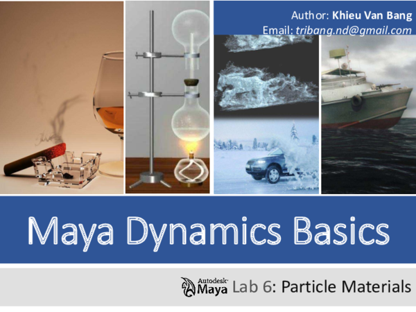 (PDF) SESSION 06 – Particle Materials in Maya