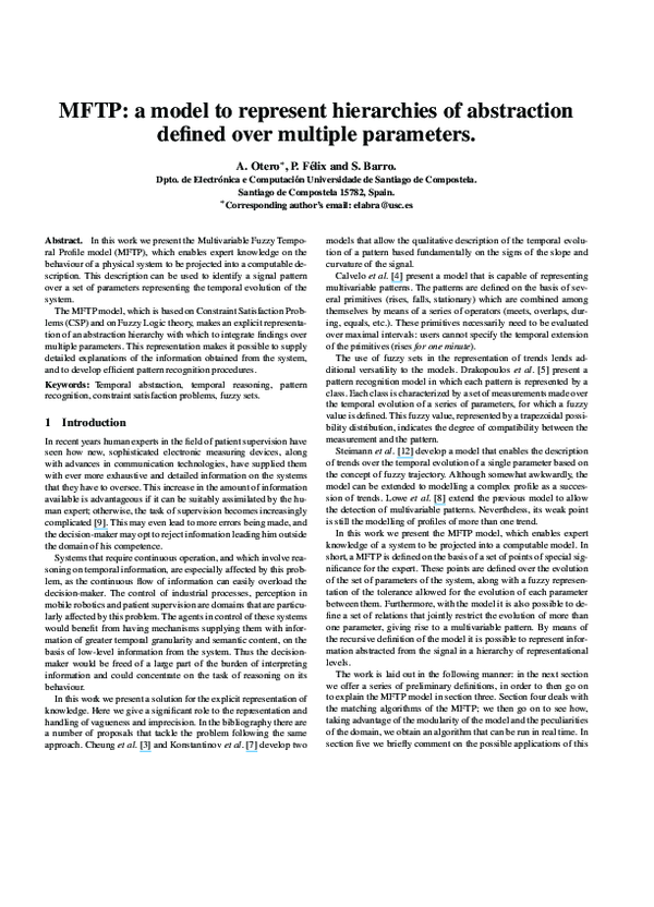 (PDF) MFTP: a model to represent hierarchies of abstraction defined ...