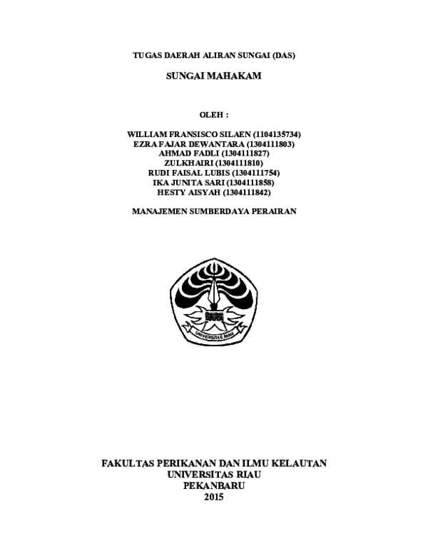 (PDF) DAS Sungai Mahakam