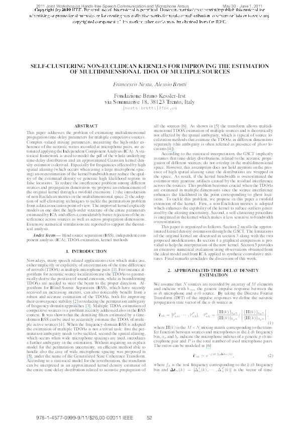 (PDF) Self-clustering non-euclidean kernels for improving the estimation of multidimensional ...