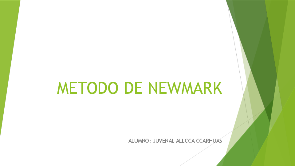 (PPT) METODO DE NEWMARK