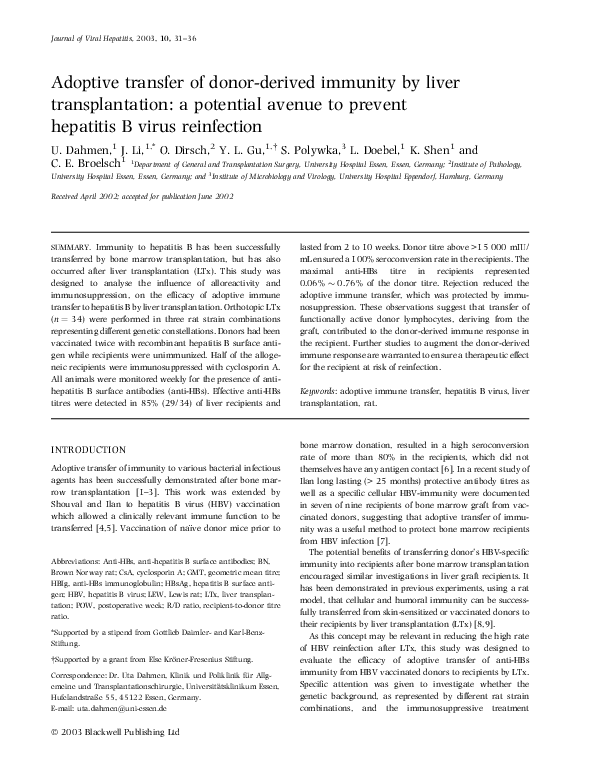 (PDF) Adoptive transfer of donor-derived immunity by liver ...
