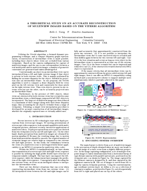 (PDF) A theoretical study on an accurate reconstruction of multiview images based on the Viterbi ...