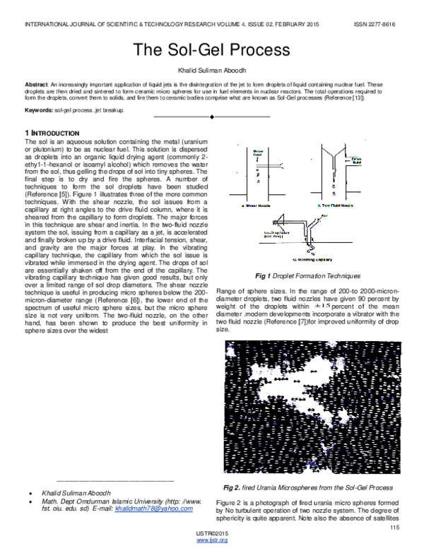 (PDF) The Sol-Gel Process
