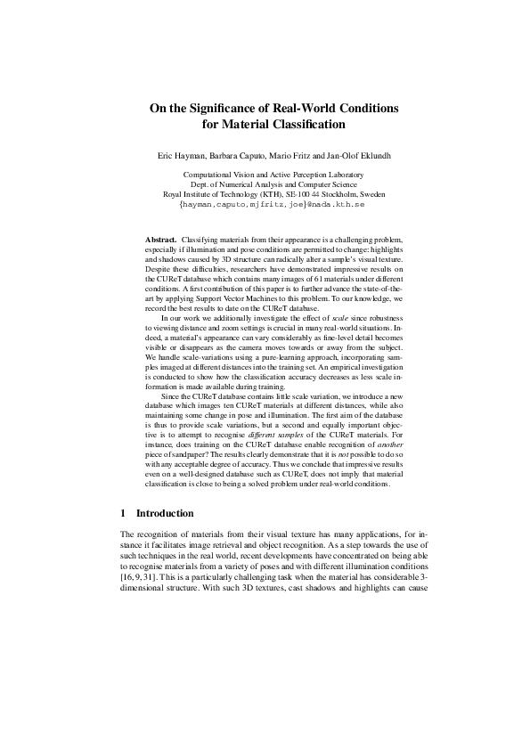 (PDF) On the Significance of Real-World Conditions for Material ...