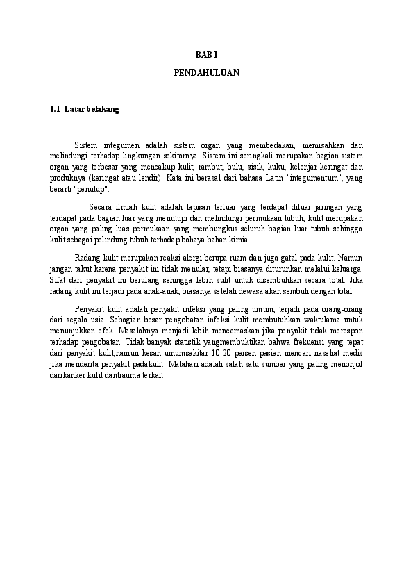 (DOC) BAB I1 SISTEM INTEGUMEN