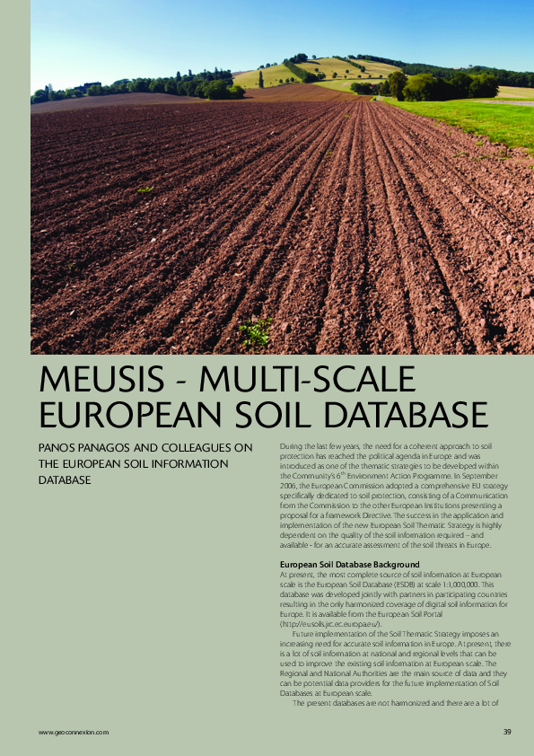 (PDF) MEUSIS - Multi-scale European soil database