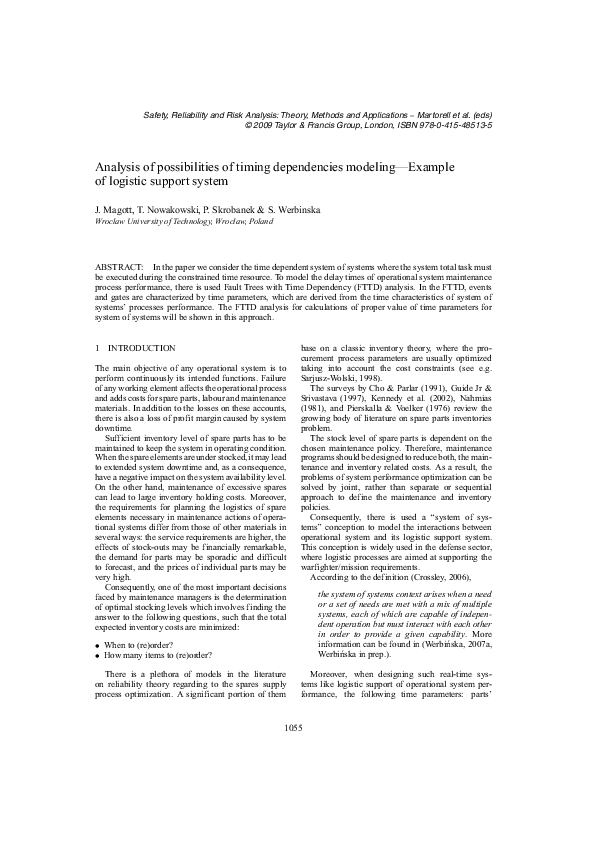 (PDF) Analysis of possibilities of timing dependencies modelling ...