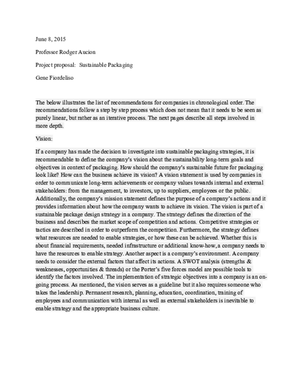 (DOC) Packaging Team Proposal