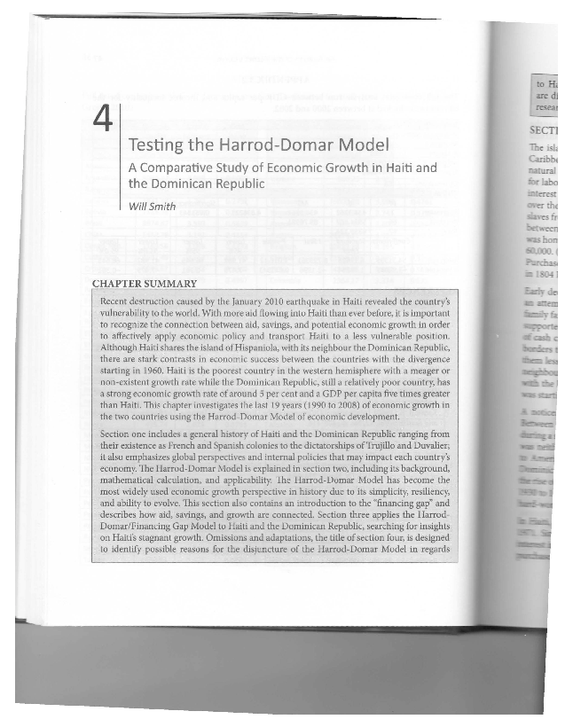 (PDF) Testing the Harrod-Domar Model: A comparative study of economic ...