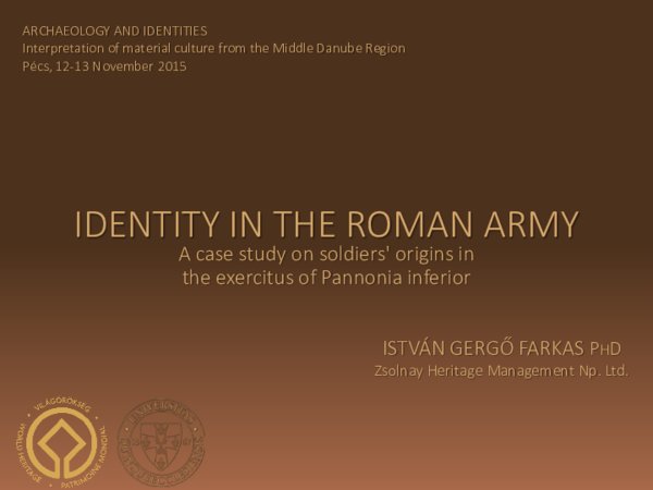 (PDF) Identity in the Roman Empire. A Case Study on Soldiers' Origins ...