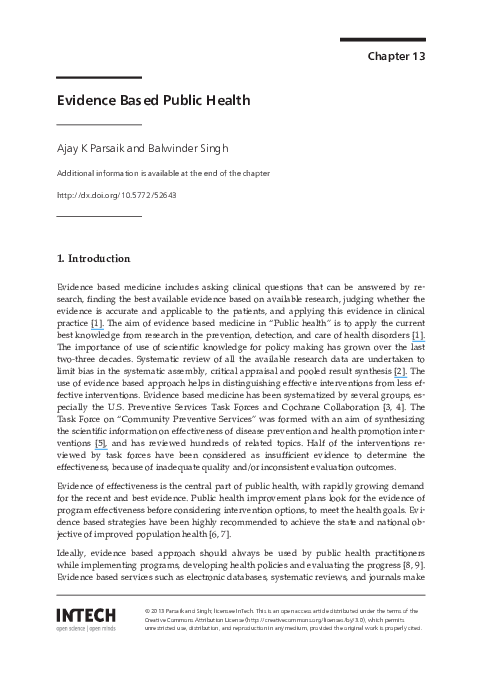 (PDF) 2013-Evidence based public health