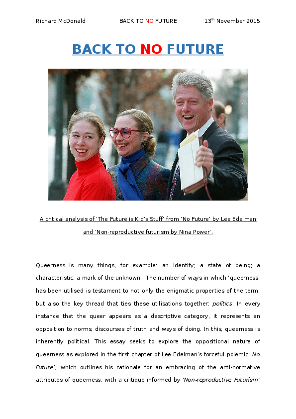 (DOC) Back to No Future - A critical analysis of ‘The Future is Kid’s ...