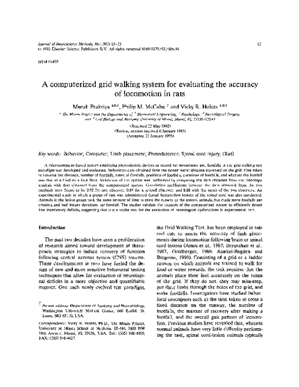 (PDF) A computerized grid walking system for evaluating the accuracy of ...