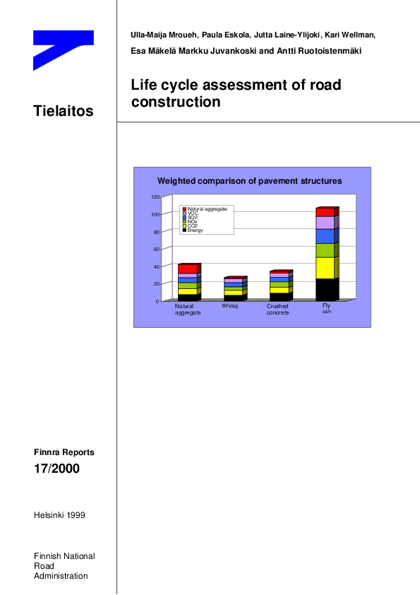 (PDF) Life cycle assessment of road construction