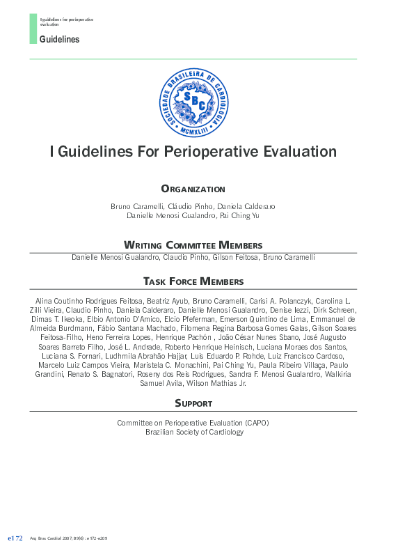 (PDF) I guidelines for perioperative evaluation