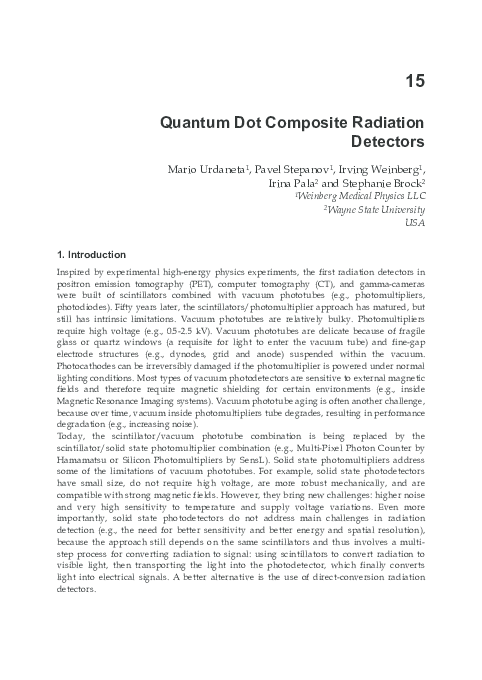 (PDF) Quantum Dot Composite Radiation Detectors