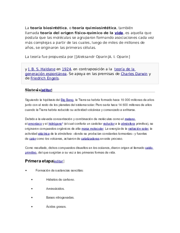 (DOC) TEORIA QUIMIOSINTETICA