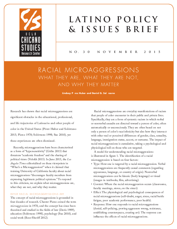 (PDF) The Revised 28-Item Racial and Ethnic Microaggressions Scale ...