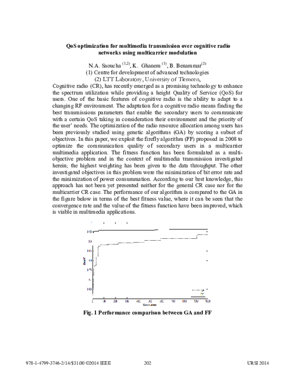 (PDF) QOS OPTIMIZATION FOR MULTIMEDIA TRANSMISSION OVER COGNITIVE RADIO NETWORKS USING ...