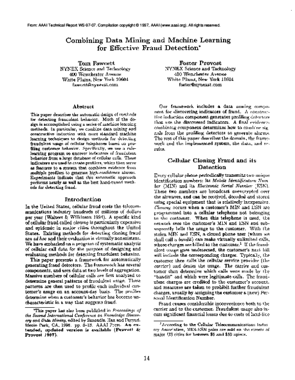 (PDF) Combining data mining and machine learning for effective user profiling