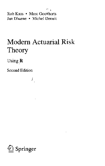 (PDF) Modern Actuarial Risk Theory