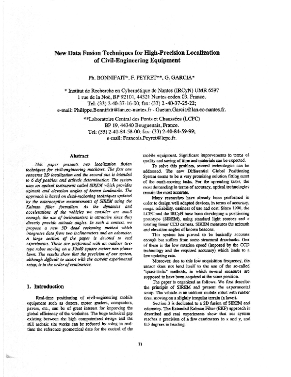 (PDF) New data fusion techniques for high-precision localization of ...