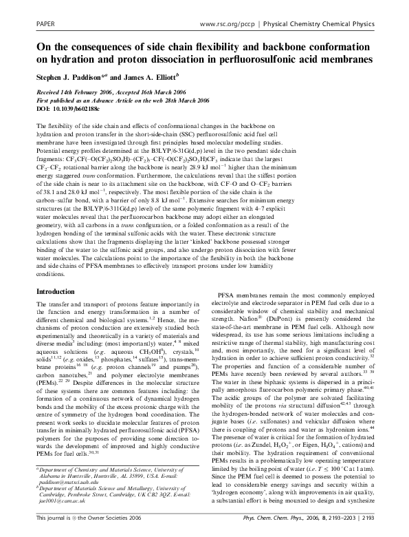 (PDF) On the consequences of side chain flexibility and backbone ...