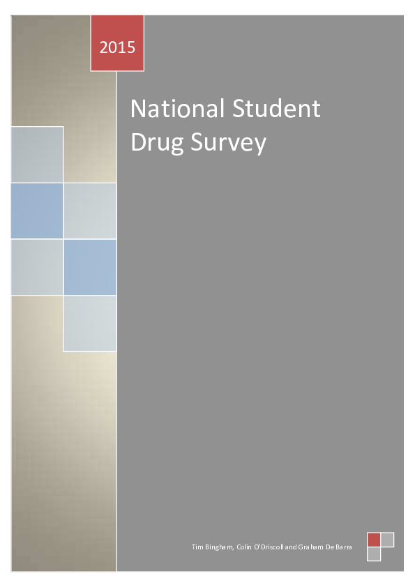 (PDF) National Student Drug Survey 2015