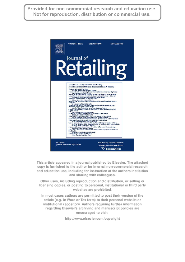 (PDF) Influence of Soldout Products on Consumer Choice