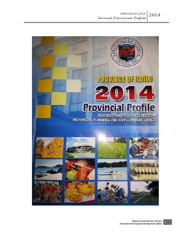 (PDF) Iloilo Provincial Profile