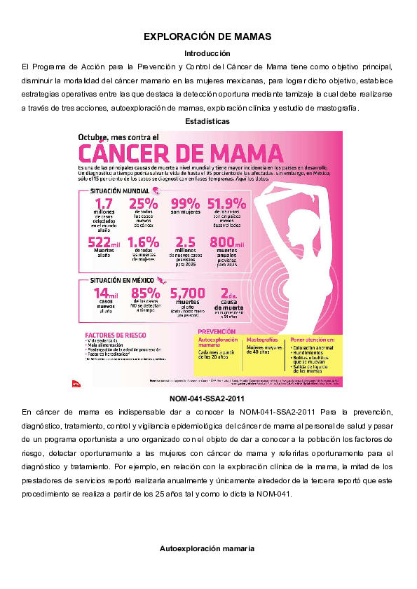 (PDF) Exploración Mamaria