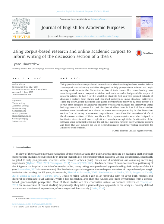 (PDF) Using corpus-based research and online academic corpora to inform ...