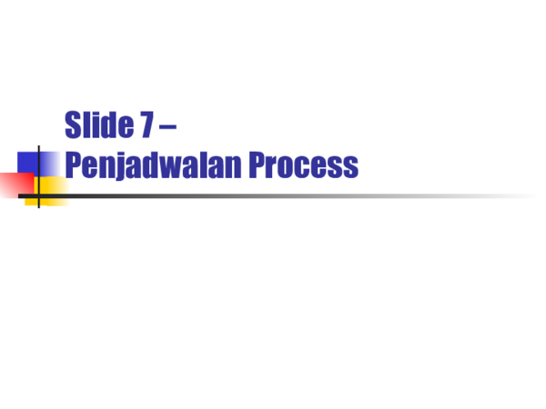 (PPT) Slide 7 Penjadwalan Proses