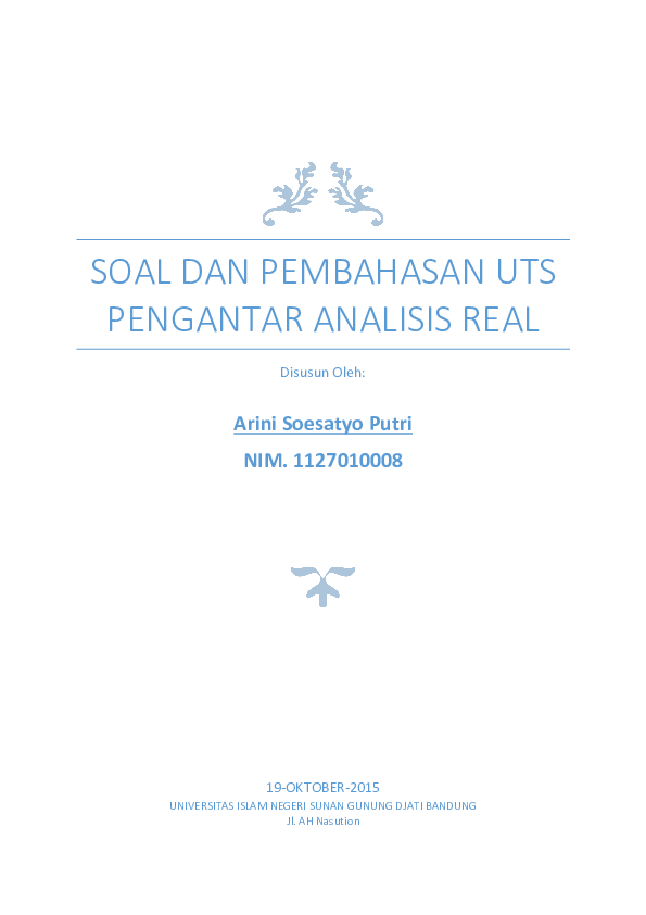 (PDF) Pembahasan Soal UTS Anril