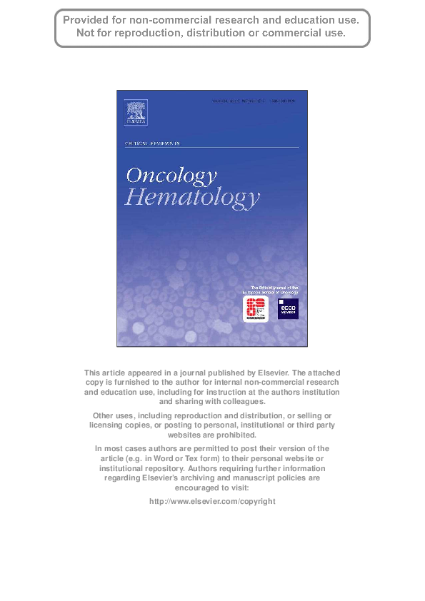 (PDF) Central nervous system chemotoxicity during treatment of ...