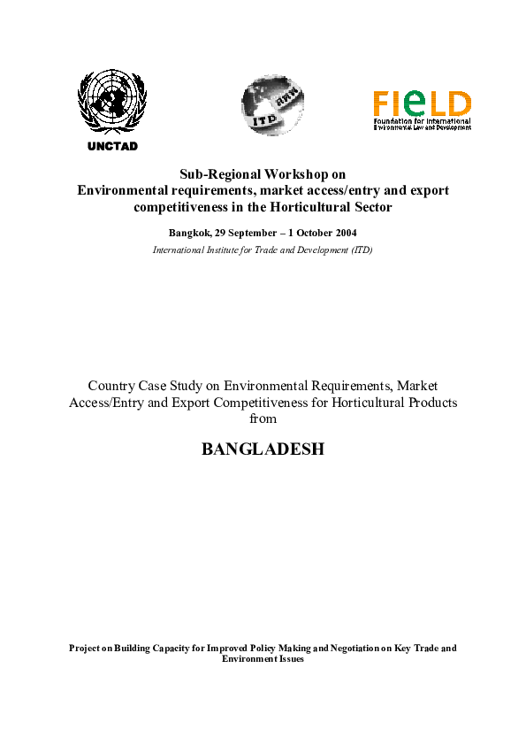 (PDF) Bangladesh case study
