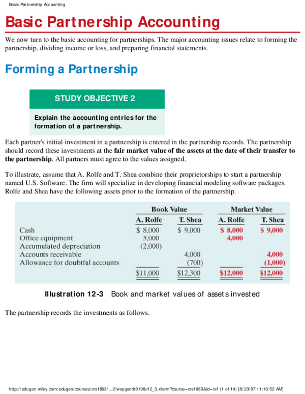 (PDF) Basic Partnership Accounting