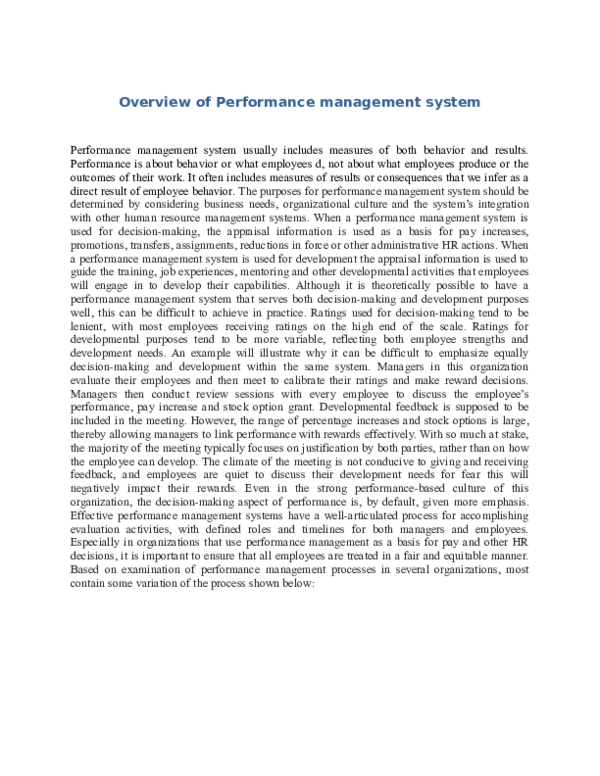 (DOC) Ideal performance management system