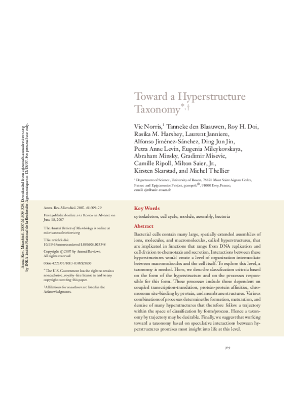 (PDF) Toward a Hyperstructure Taxonomy