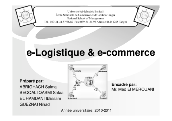 (PDF) e-logistique & e-commerce