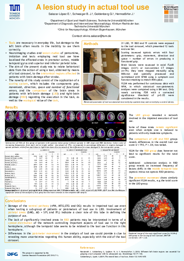 (PDF) A lesion study in actual tool use