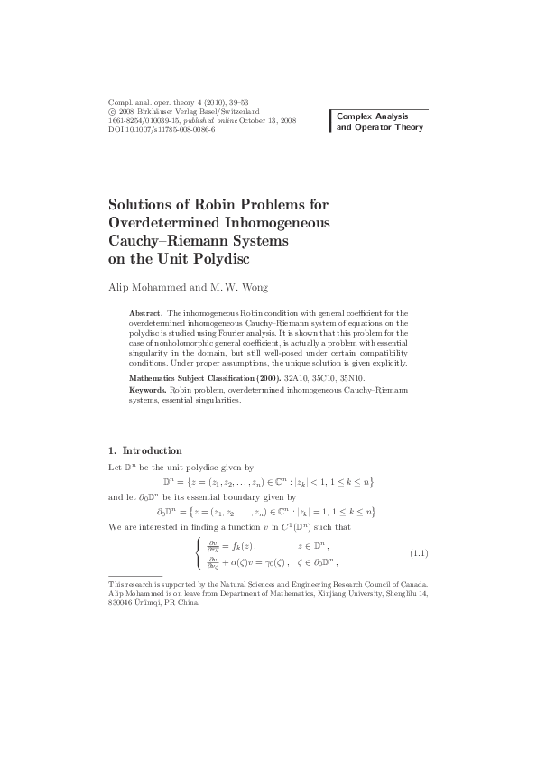 problems and solutions for complex analysis pdf