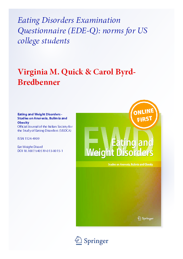 PDF Eating Disorders Examination Questionnaire EDE Q Norms For US College Students pdf-eating-disorders-examination-questionnaire-ede-q-norms-for-us-college-students