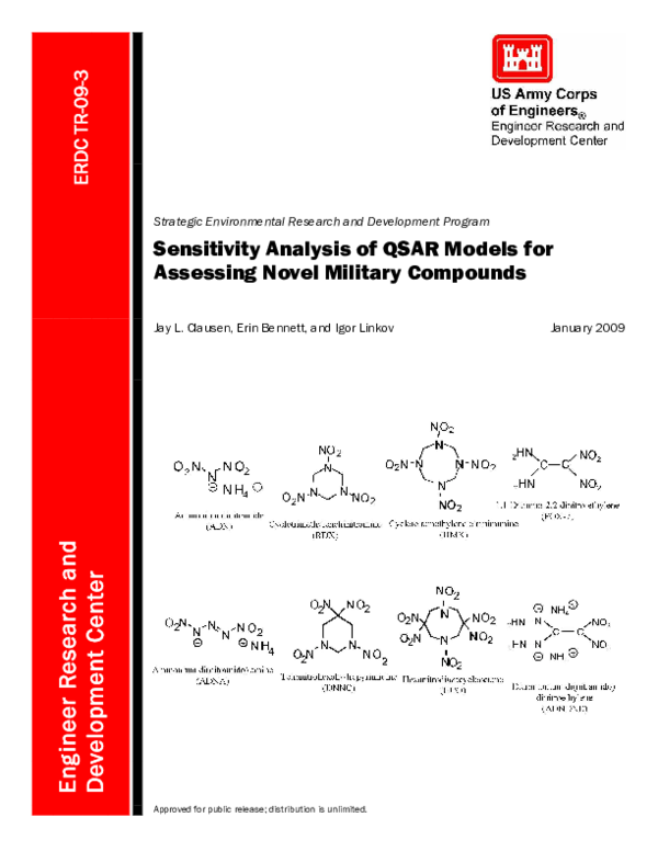 (PDF) Sensitivity Analysis of QSAR Models for Assessing Novel Military ...