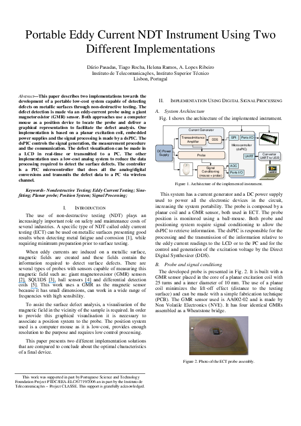(PDF) Portable eddy current NDT instrument using two different ...