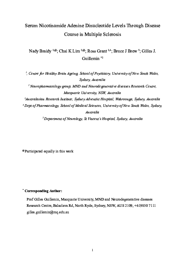 (DOC) The Kynurenine Pathway and Inflammation in Amyotrophic Lateral ...